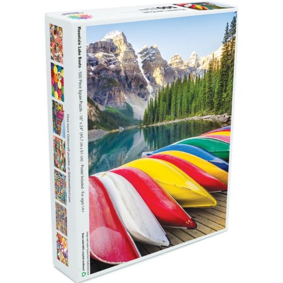 Colorcraft Puzzles | Games | Mountain Lake Boats 00 Piece Jigsaw Puzzle ...